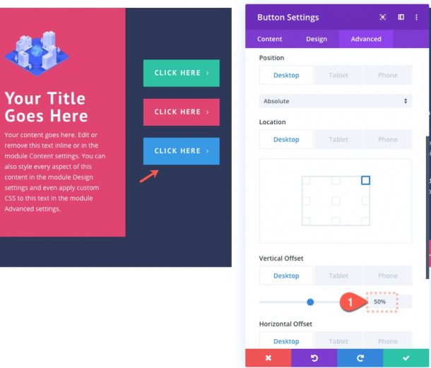 How to Position Buttons Absolutely to Create Unique Button Layouts in Divi