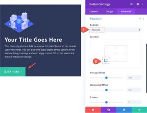 How to Position Buttons Absolutely to Create Unique Button Layouts in Divi