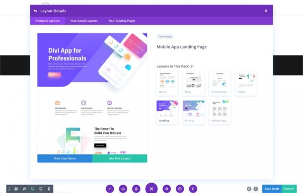 Get a FREE Mobile App Layout Pack for Divi