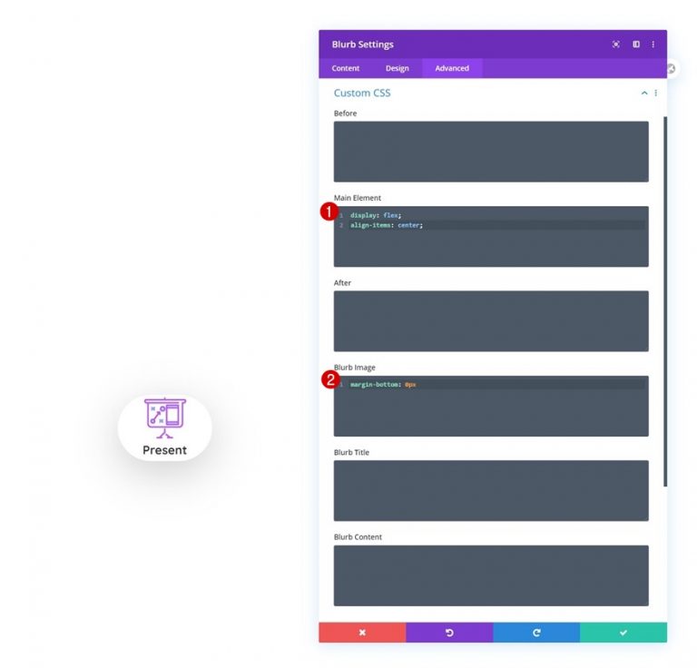 Download a FREE Blurb Expanding Section on Scroll for Divi