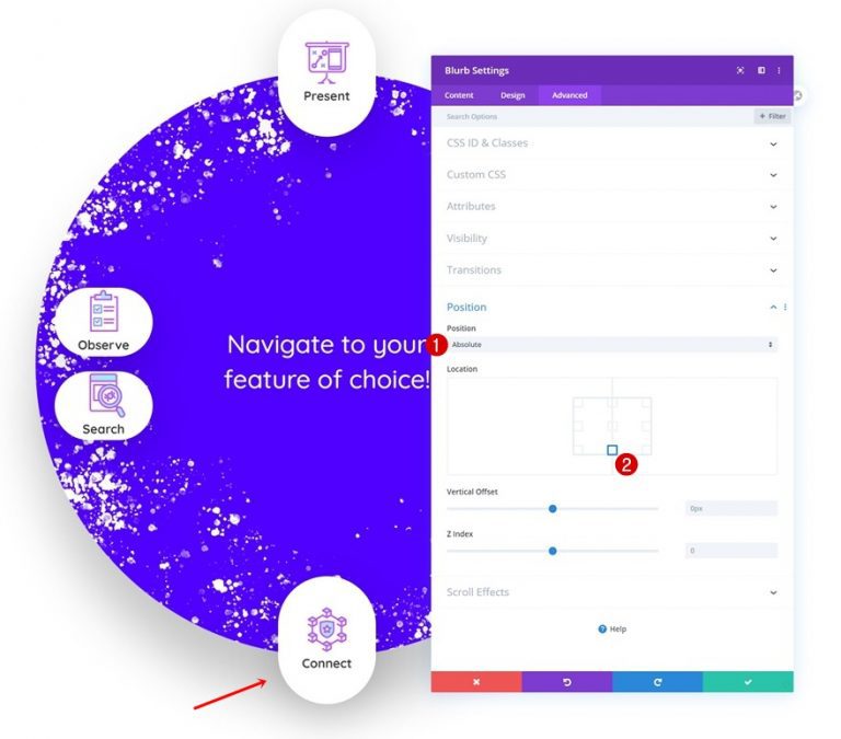 Download a FREE Blurb Expanding Section on Scroll for Divi