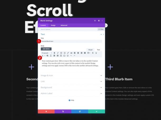 How to Synchronize Expanding Copy on Scroll with Divi