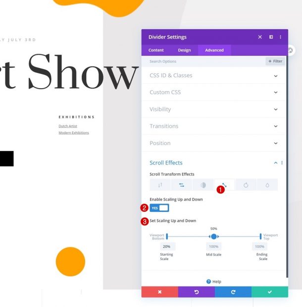 How to Mark a New Divi Section with Subtle Motion Shapes