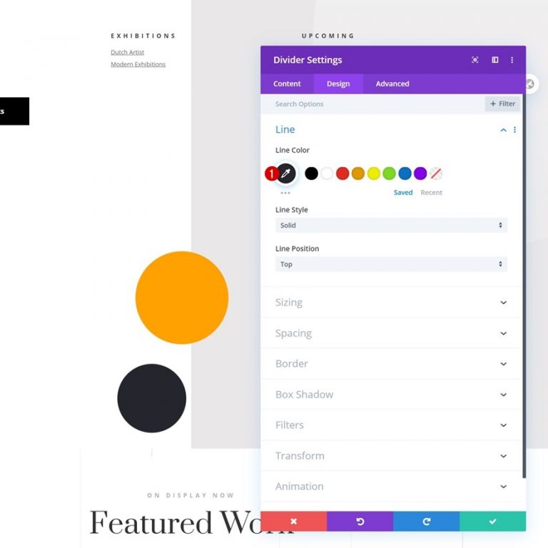 How to Mark a New Divi Section with Subtle Motion Shapes