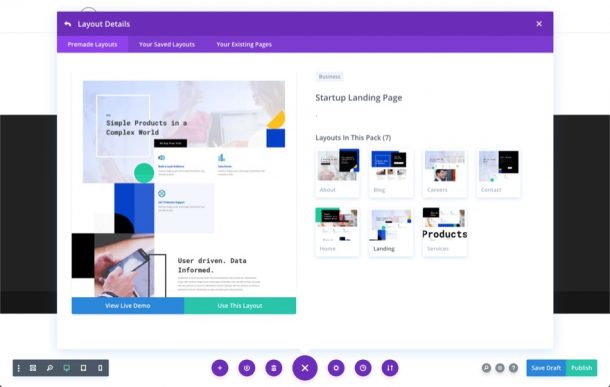 Get a FREE Startup Layout Pack for Divi