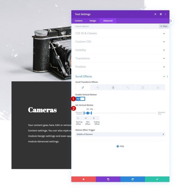 How To Create Module Overlaps On Scroll With Divis Scroll Effects