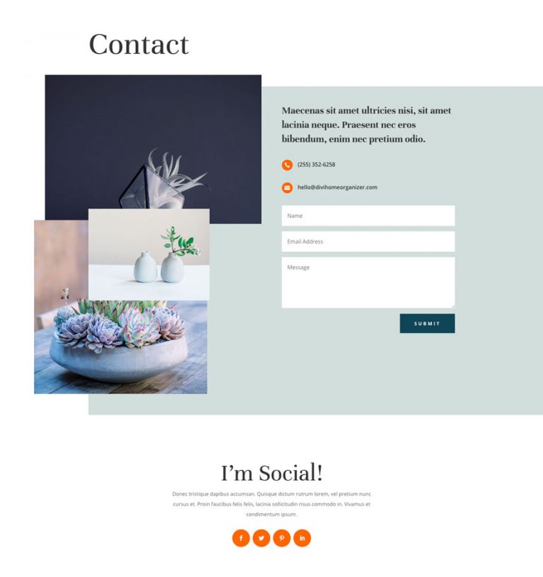 Get a FREE Home Organizer Layout Pack for Divi