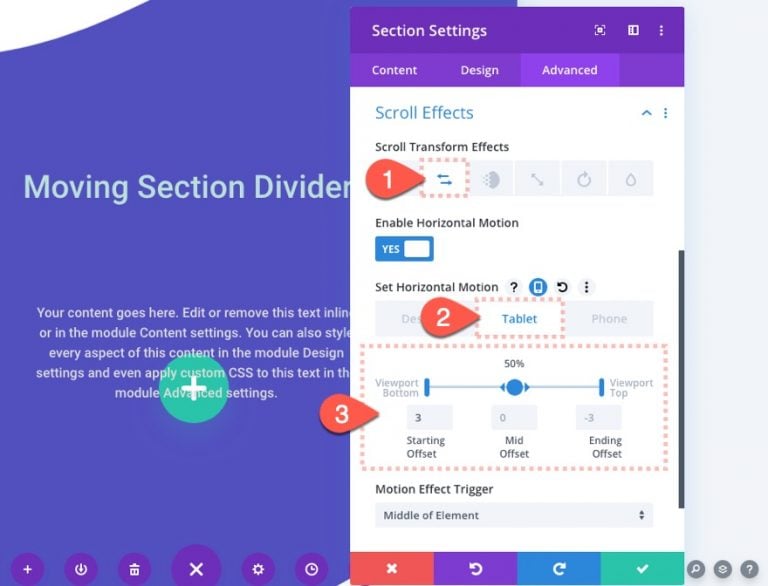How to Create Section Divider Scroll Effects in Divi