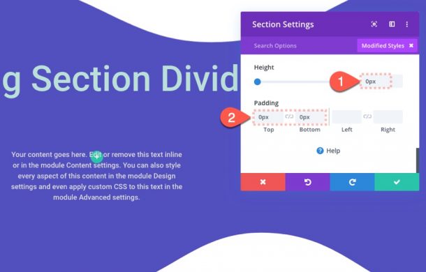 How To Create Section Divider Scroll Effects In Divi