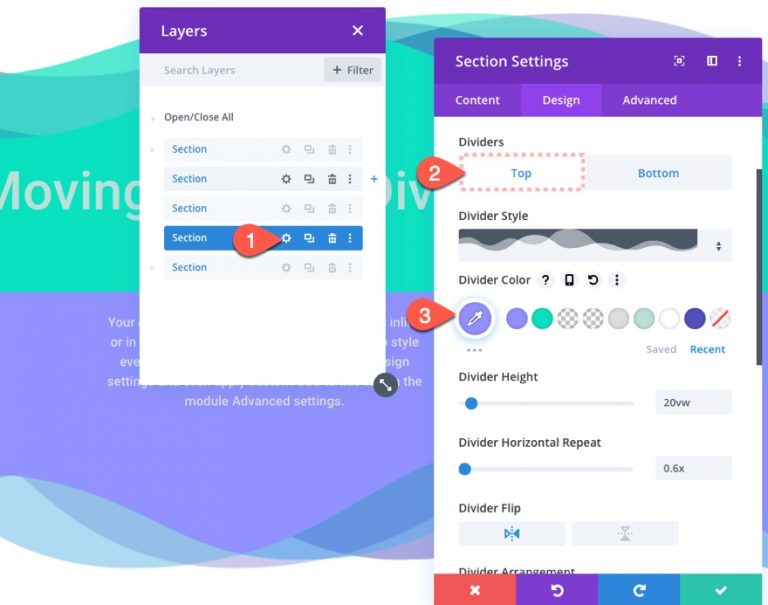 How to Create Section Divider Scroll Effects in Divi