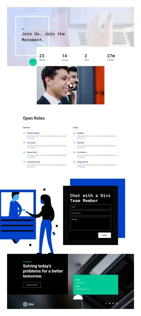 Get a FREE Startup Layout Pack for Divi