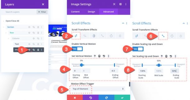 How to Create 3D Motion Scroll Effects in Divi