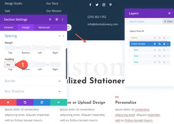 How to Design a Floating Footer Drawer in Divi