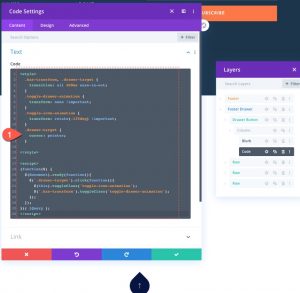 How to Design a Floating Footer Drawer in Divi