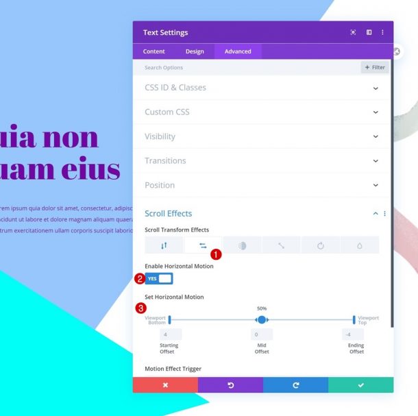 How to Use Transformed Motion Shapes as Backgrounds with Divi