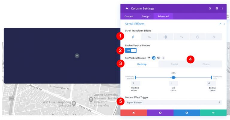 Create a Floating Contact Section with Divi Scroll Motion Effects