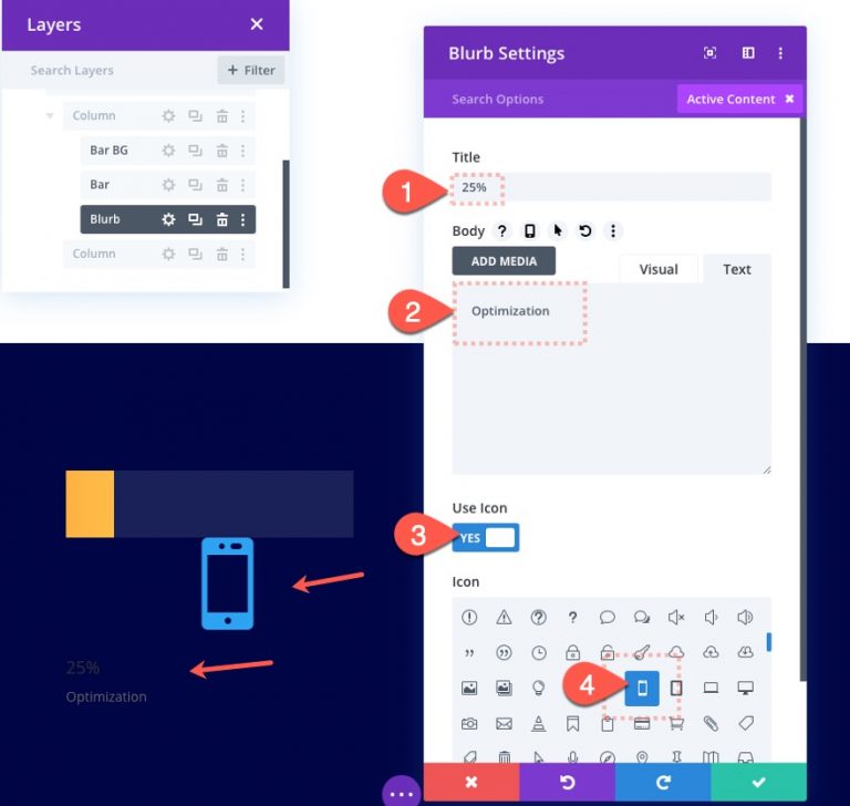 How to Design Scroll Animated Bar Counters with Divi