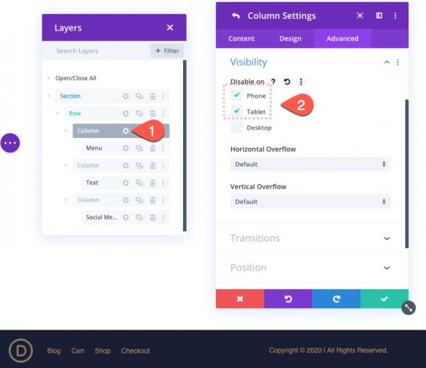 How to Create a Fixed Footer Bar for Your Divi Theme