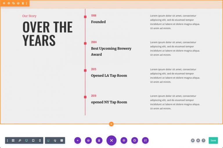 How to Design a Divi Timeline Layout with Scroll Effects