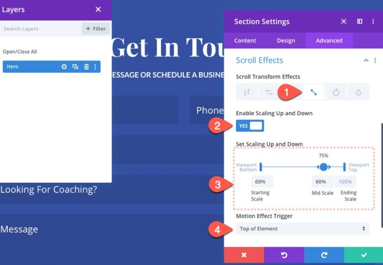 How to Create a Responsive Fullscreen Contact Form Section with a Zoom ...