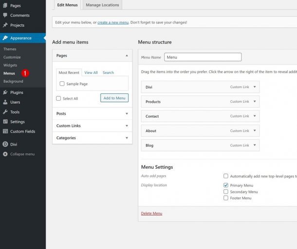 Creating The Advanced Elegant Themes Dropdown Menu With Divis Theme