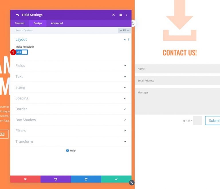 How to Seamlessly Include a Slide-In Column Contact Form in Your Divi ...