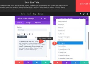 How to Add a Dynamic Site Title and Tagline to a Divi Global Header