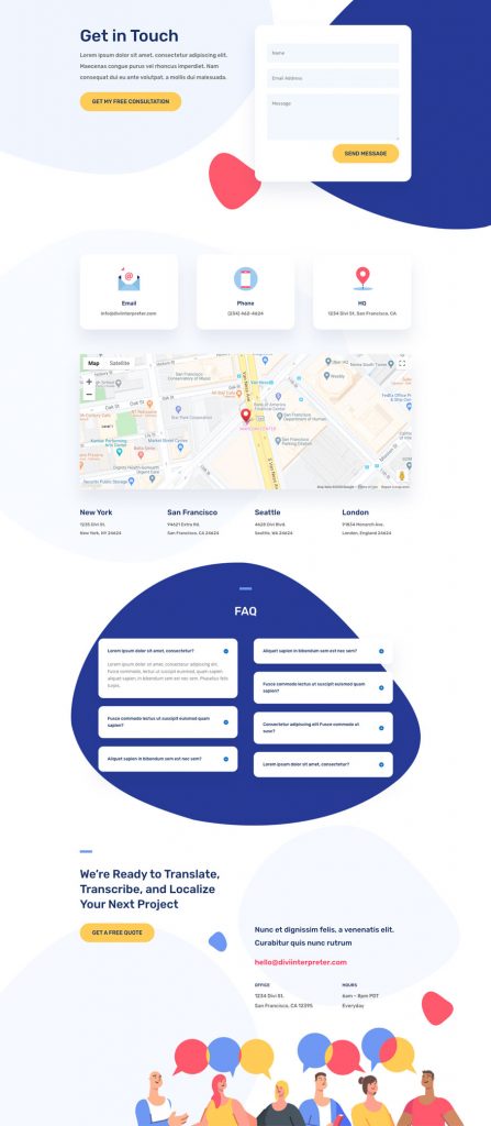 Get a FREE Interpreter Layout Pack for Divi