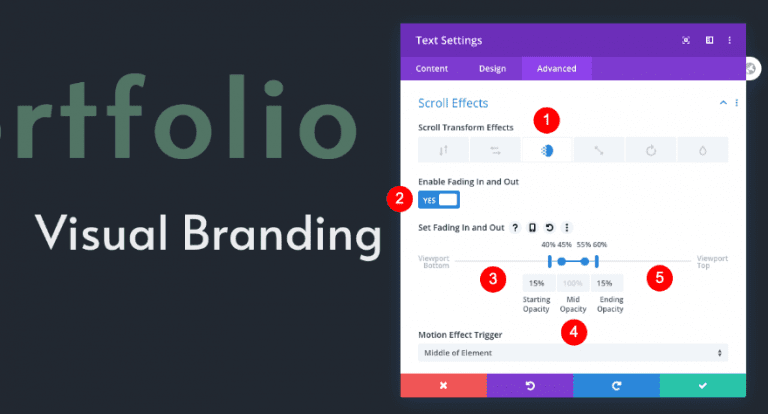 Create a Scrollable Portfolio Navigation List with Divi's Scroll Effects