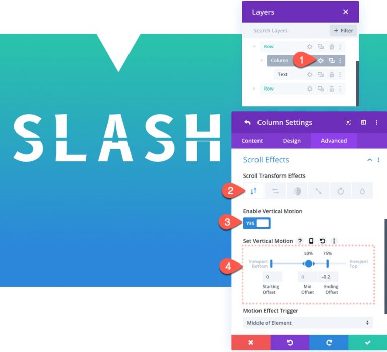 How to Create a Slashing Text Scroll Effect in Divi