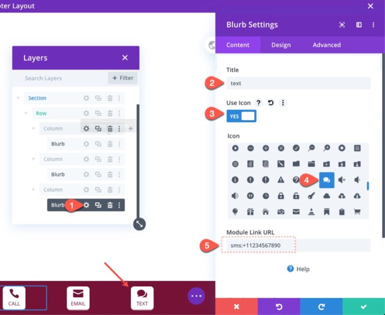 How to Create a Divi Mobile Contact Bar with Click-to-Call, Email, SMS ...