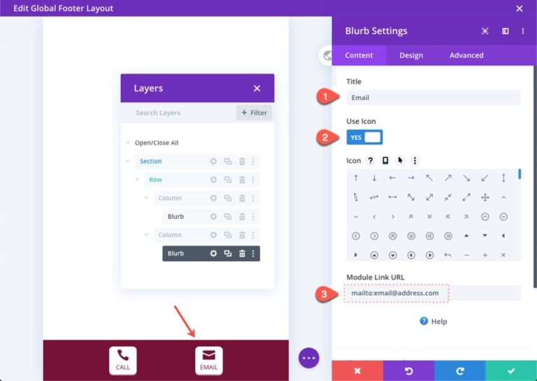 How to Create a Divi Mobile Contact Bar with Click-to-Call, Email, SMS ...