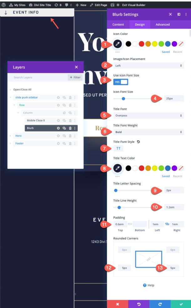 How to Create a Sliding Push Sidebar in Divi