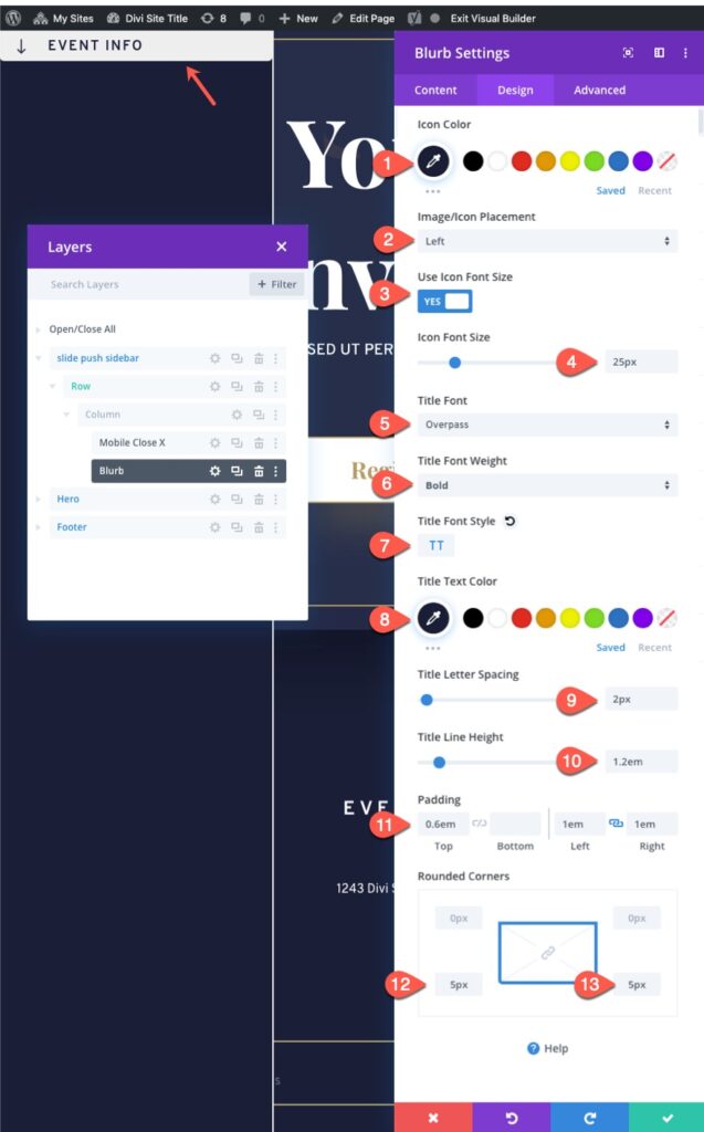 How to Create a Sliding Push Sidebar in Divi