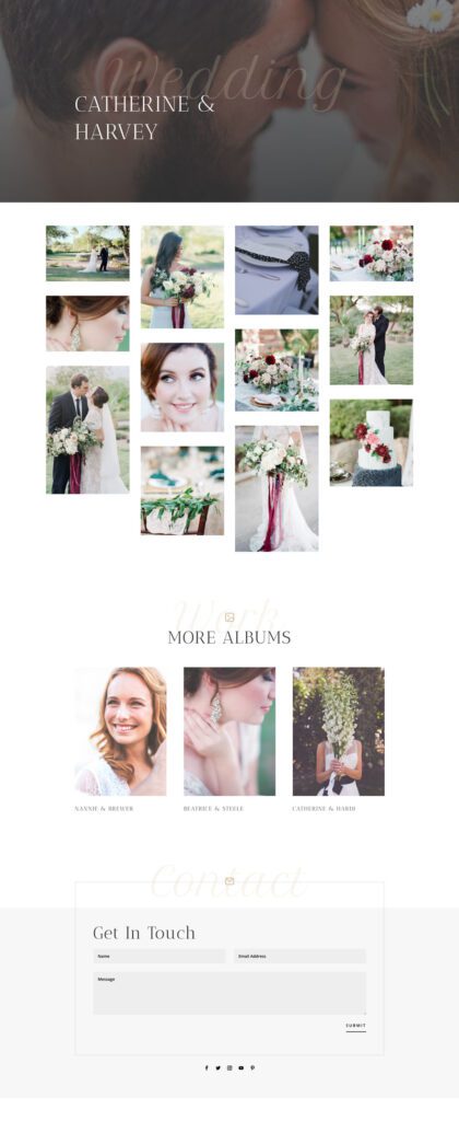 Get a FREE Wedding Photographer Layout Pack for Divi
