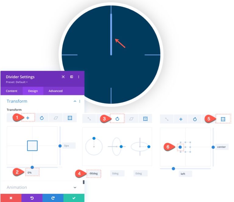 How to Design an Animated Clock with Divi's Scroll Effects