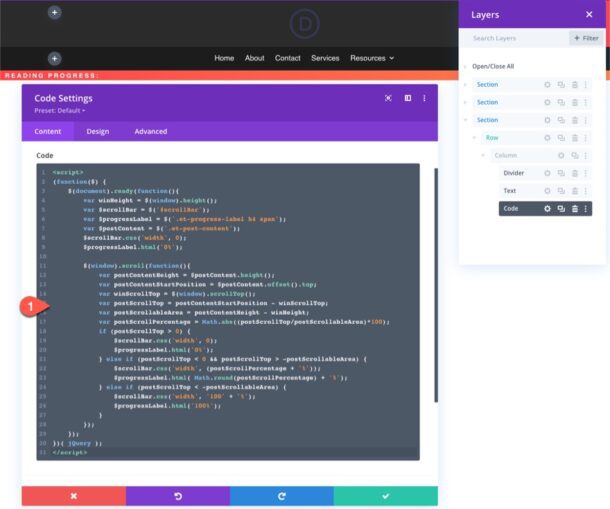How to Build a Reading Progress Bar for your Divi Blog Posts (without a plugin)