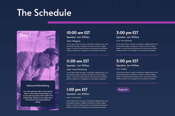 How to Create a Virtual Summit Landing Page with Divi