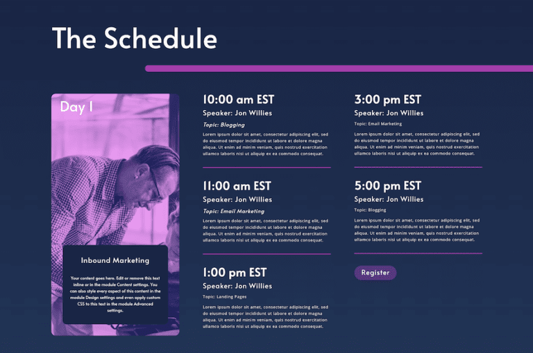 How to Create a Virtual Summit Landing Page with Divi