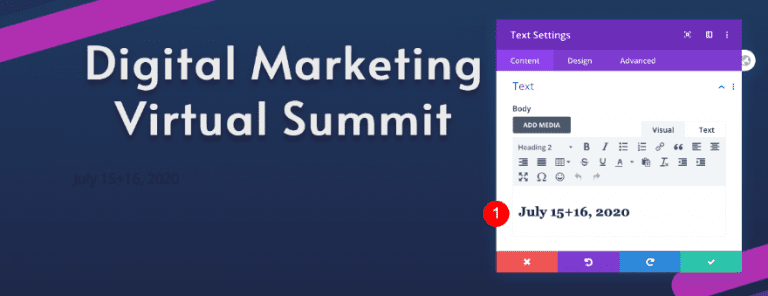 How to Create a Virtual Summit Landing Page with Divi