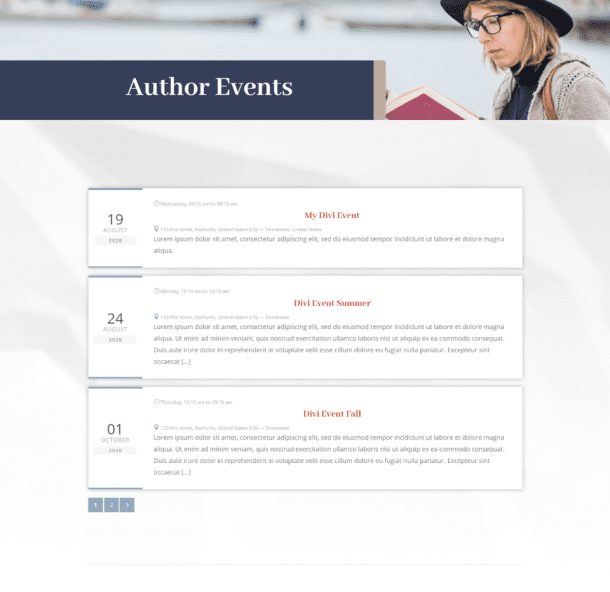 Divi Plugin Highlight: Divi Event Manager