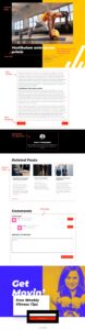 Get a FREE Blog Post Template for Divi's Fitness Coach Layout Pack