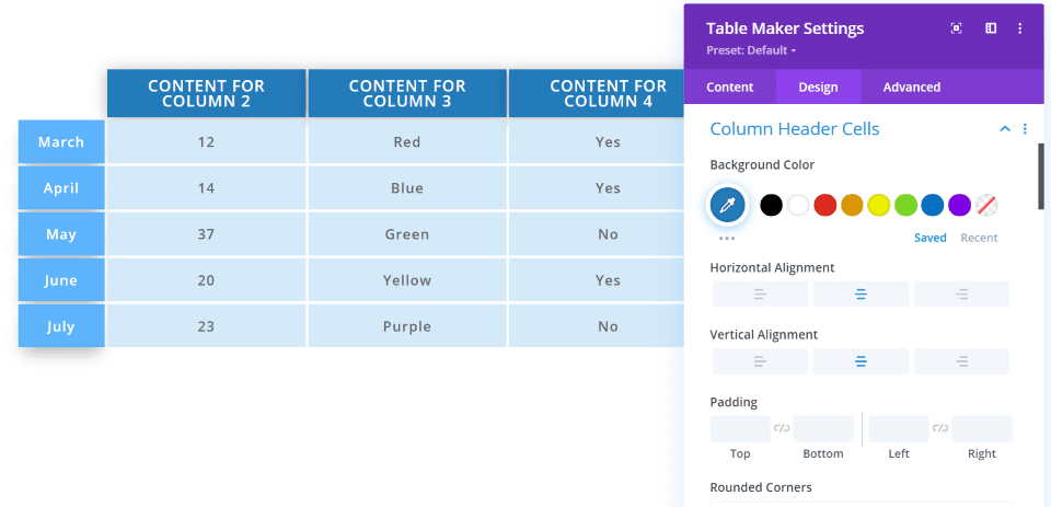 Divi Plugin Highlight: Table Maker | Elegant Themes Blog