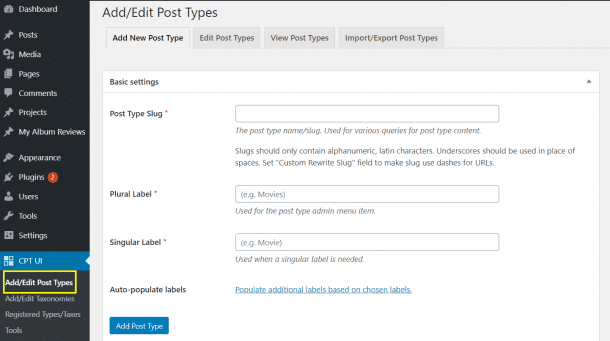 How To Create Wordpress Custom Post Types