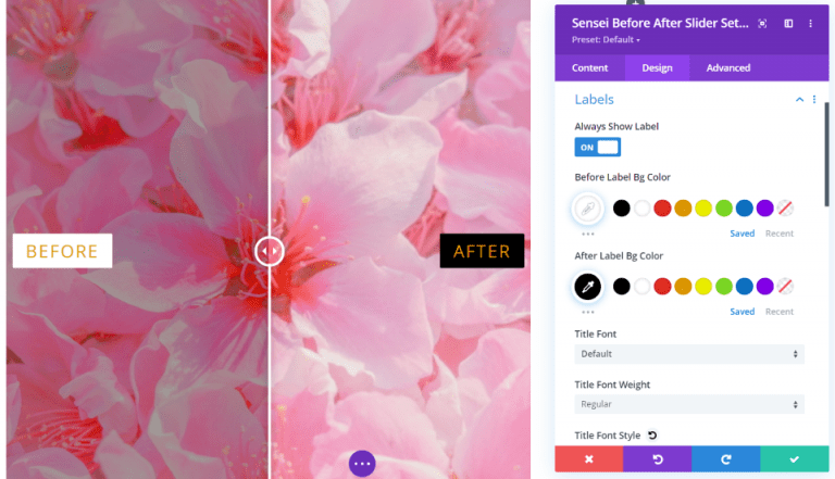 Divi Plugin Highlight: Divi Sensei Before After Slider
