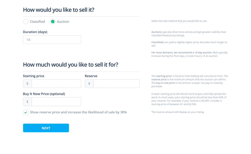 How to Run a Domain Name Auction to Sell Your Website