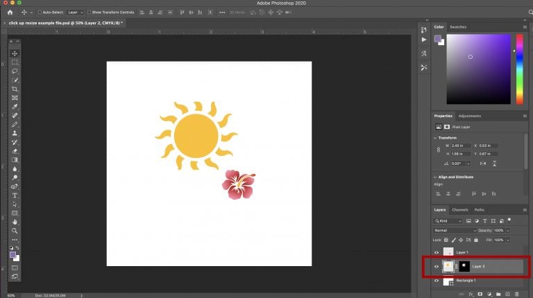 How to Scale, Transform, and Resize an Object in Photoshop