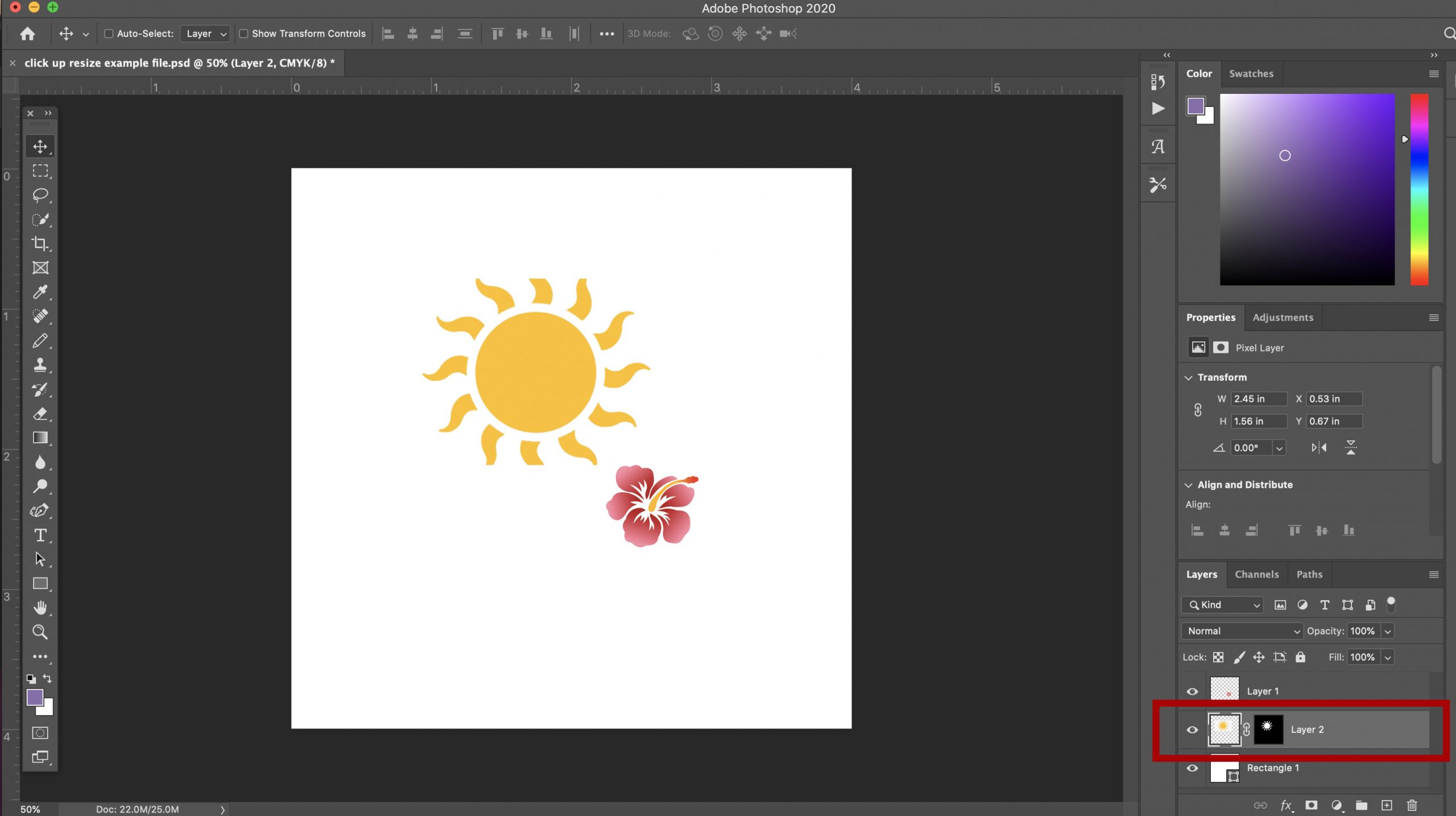 How To Scale Transform And Resize An Object In Photoshop
