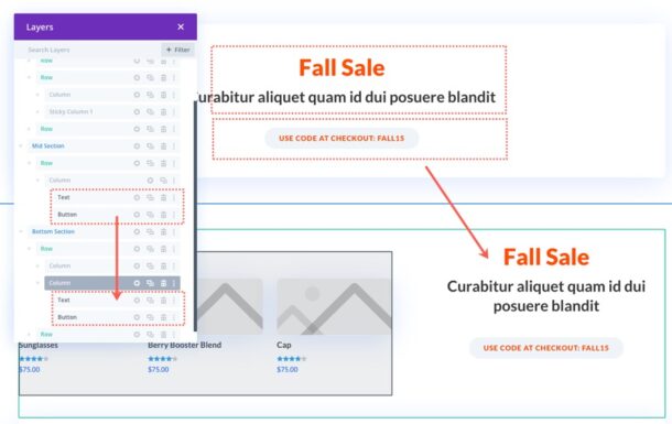 How To Build A Custom Sidebar With Sticky Columns For A Divi Product