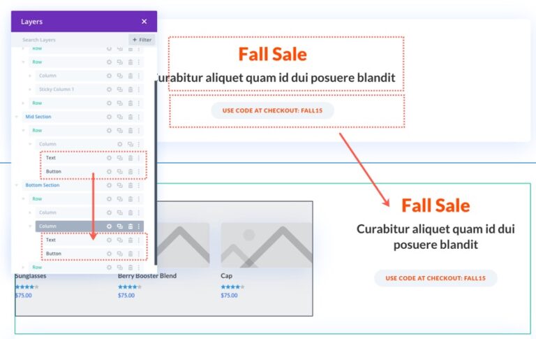 How To Build A Custom Sidebar With Sticky Columns For A Divi Product